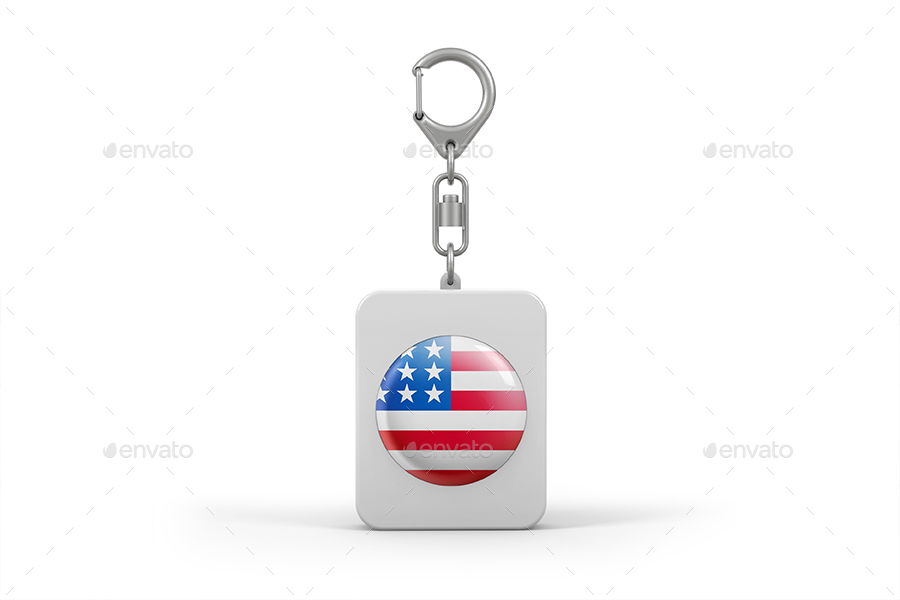Branded Plastic Keychain Mockup, Graphics | GraphicRiver