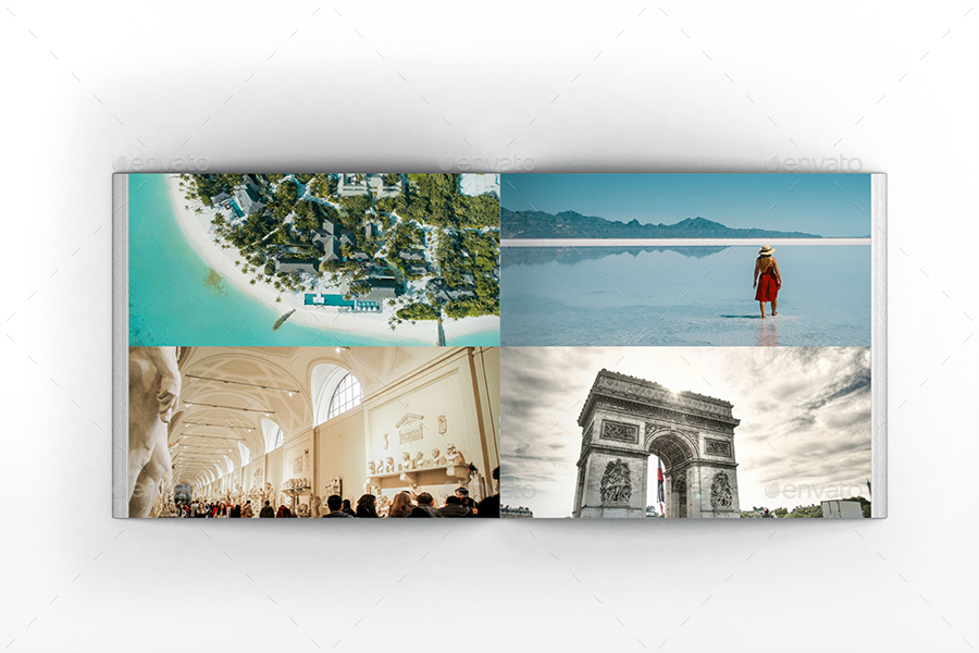 Travel Square Brochure Template by Formatika | GraphicRiver