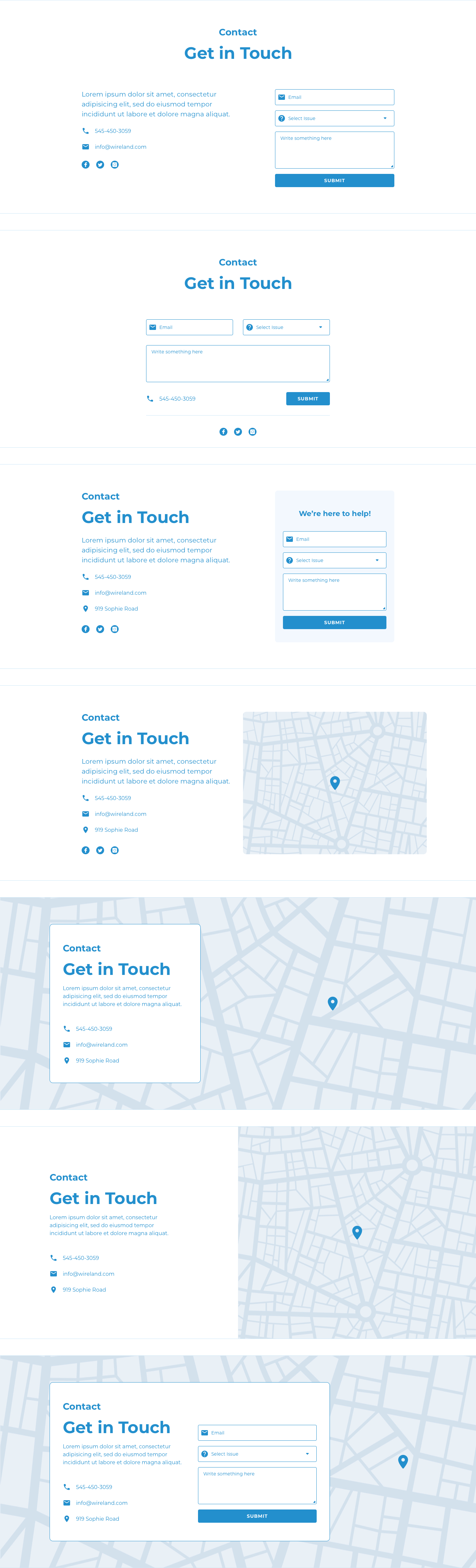 Wireland - Wireframe Library for Web Design Projects - Sketch Template ...
