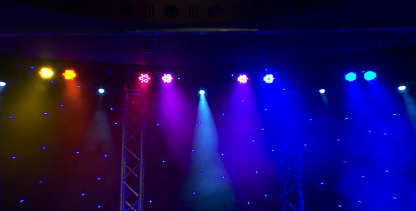 Colorful Stage Lights, Stock Footage | VideoHive