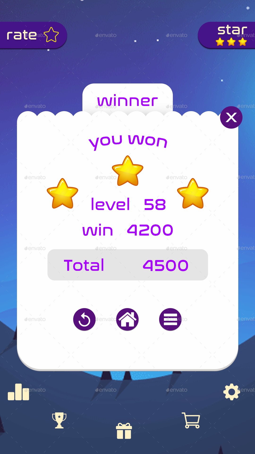 2d Flat GUI Kit, Game Assets | GraphicRiver