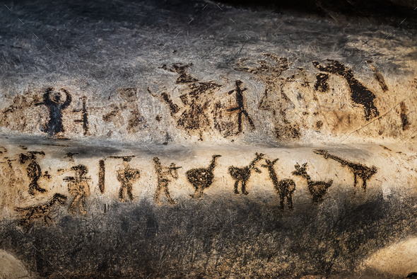 Ancient cave drawings Stock Photo by Jasmina_K | PhotoDune