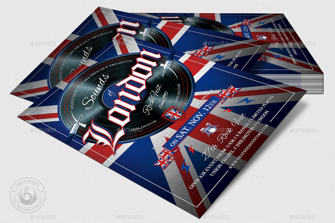 Sounds of London Flyer Template, Print Templates | GraphicRiver