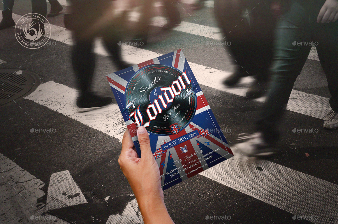 Sounds of London Flyer Template, Print Templates | GraphicRiver