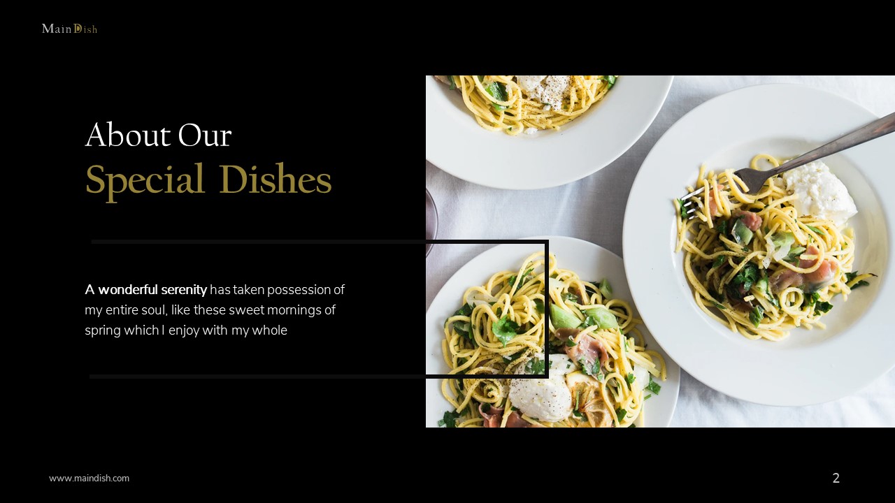 Main Dish Restaurant Powerpoint Presentation Template Fully Animated ...