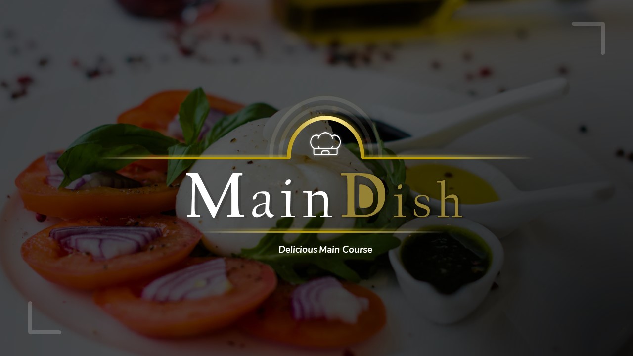 Main Dish Restaurant Keynote Presentation Template Fully Animated ...
