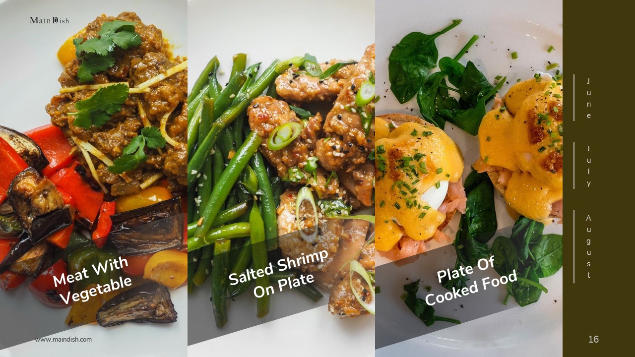 Main Dish Restaurant Keynote Presentation Template Fully Animated ...