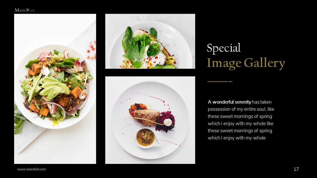 Main Dish Restaurant Keynote Presentation Template Fully Animated ...