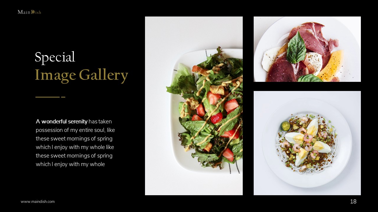 Main Dish Restaurant Keynote Presentation Template Fully Animated ...