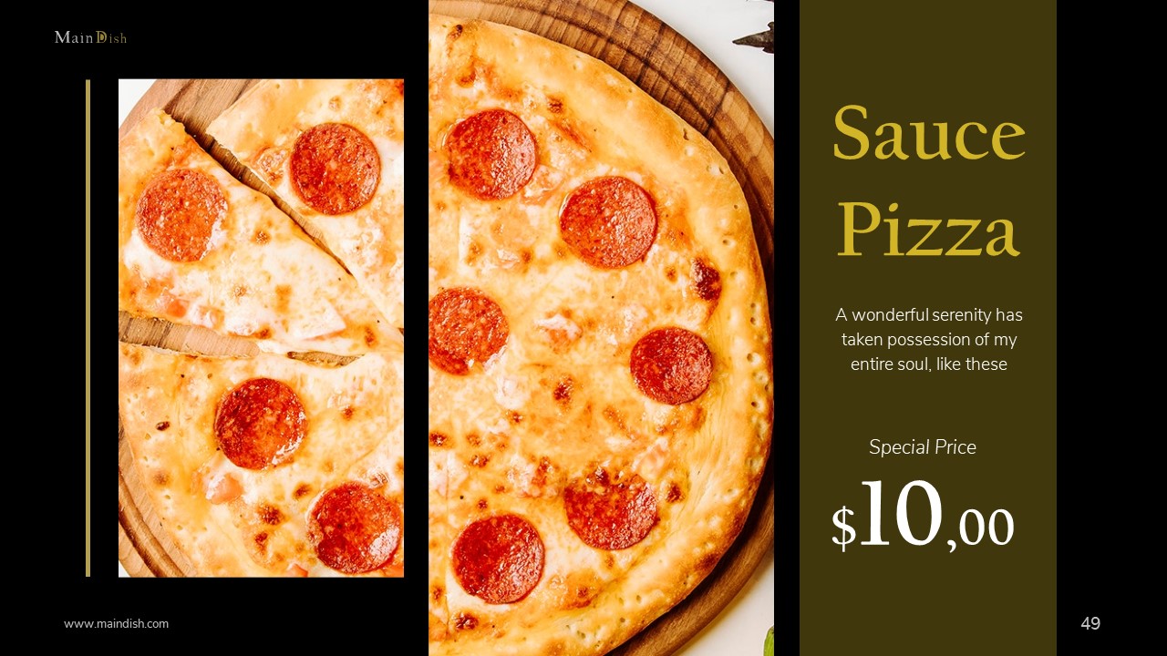 Main Dish Restaurant Keynote Presentation Template Fully Animated ...