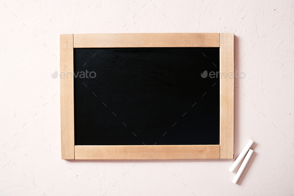 Blackboard and Chalk Stock Photo by AlinaKho | PhotoDune