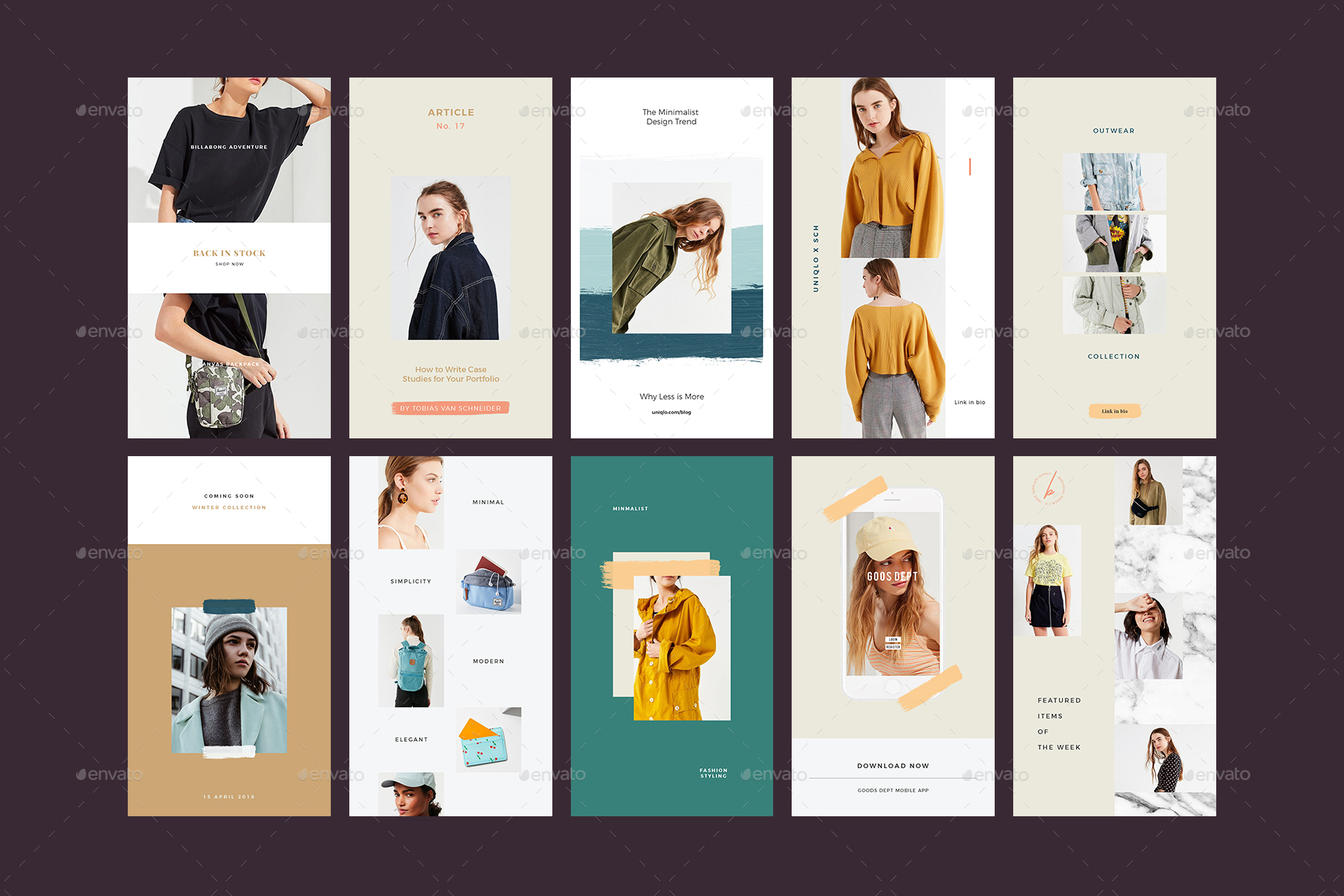 50 Instagram Stories & Post Template, Web Elements | GraphicRiver