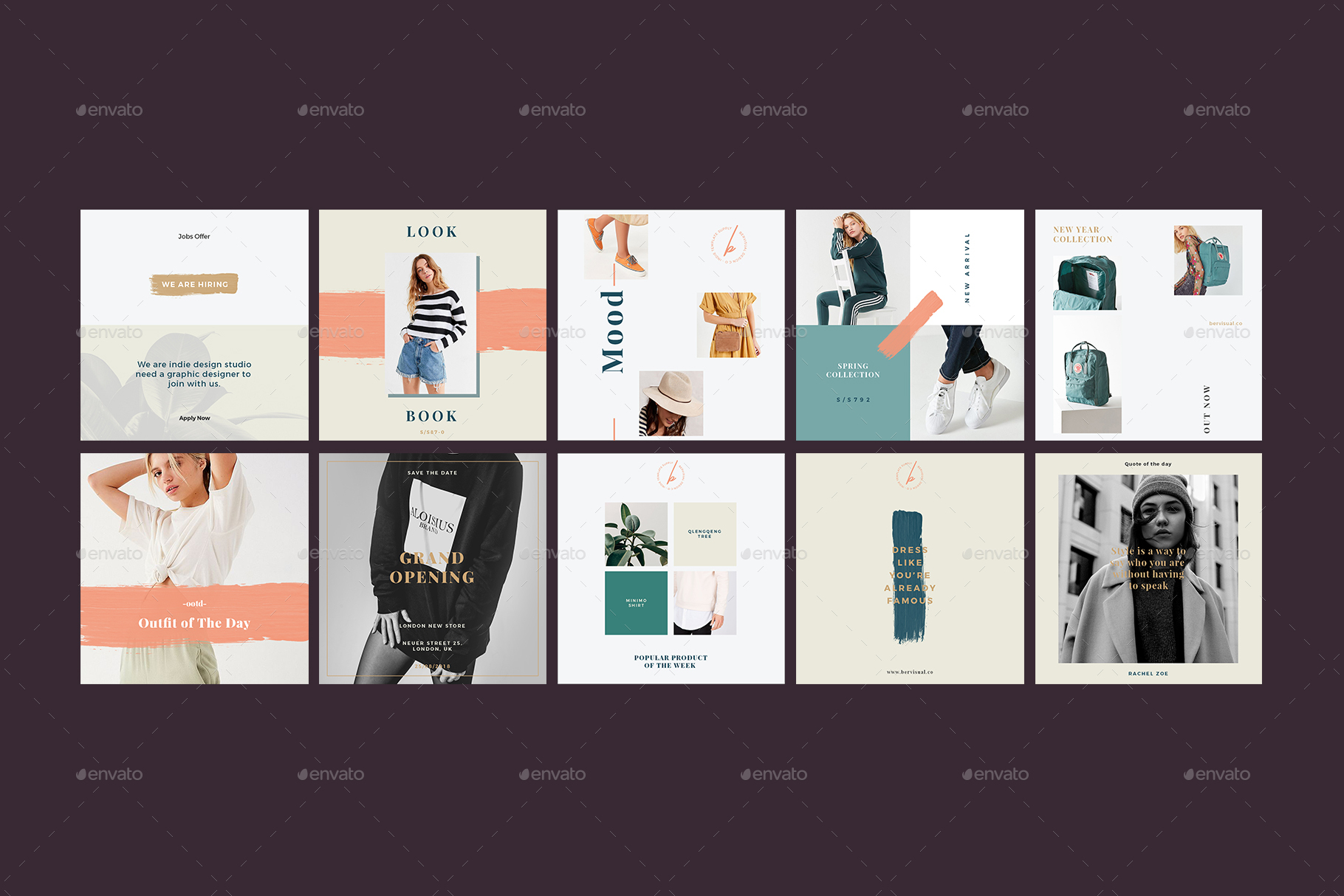 50 Instagram Stories & Post Template, Web Elements | GraphicRiver