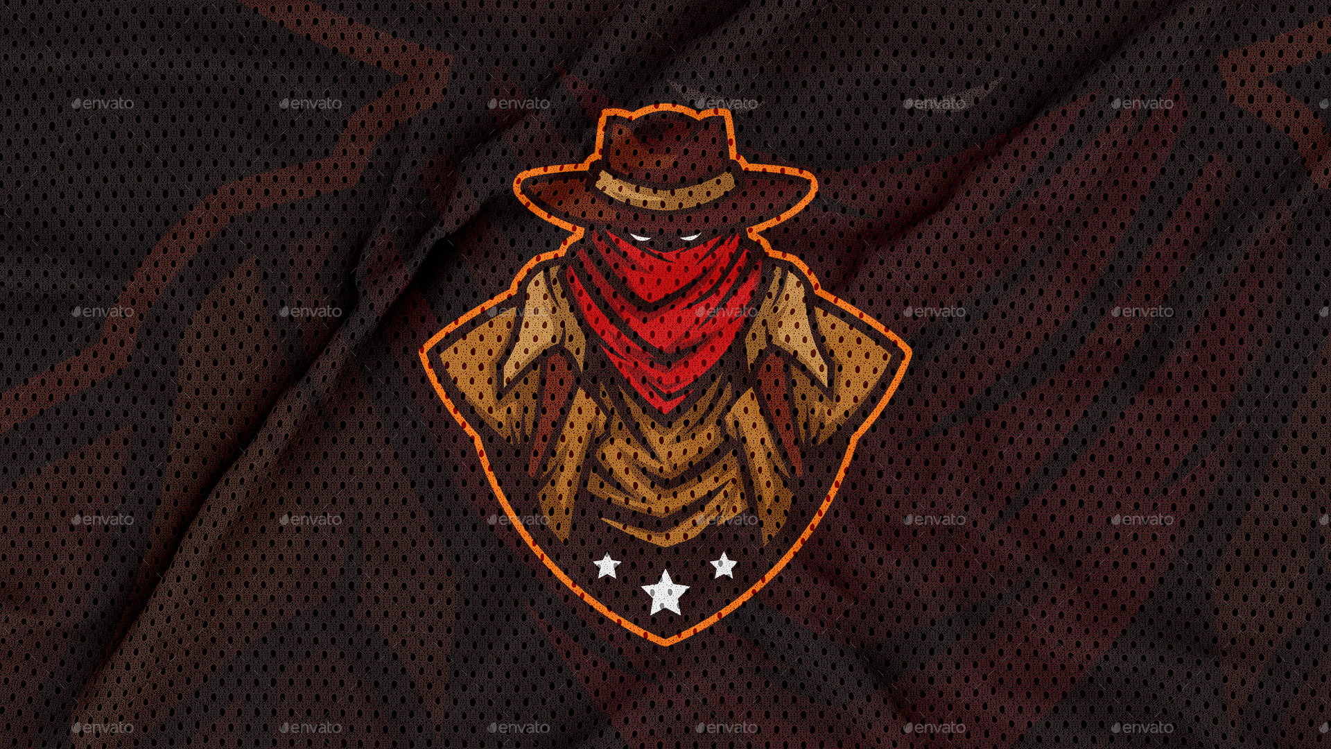 Red Masked Cowboy Mascot, Vectors | GraphicRiver