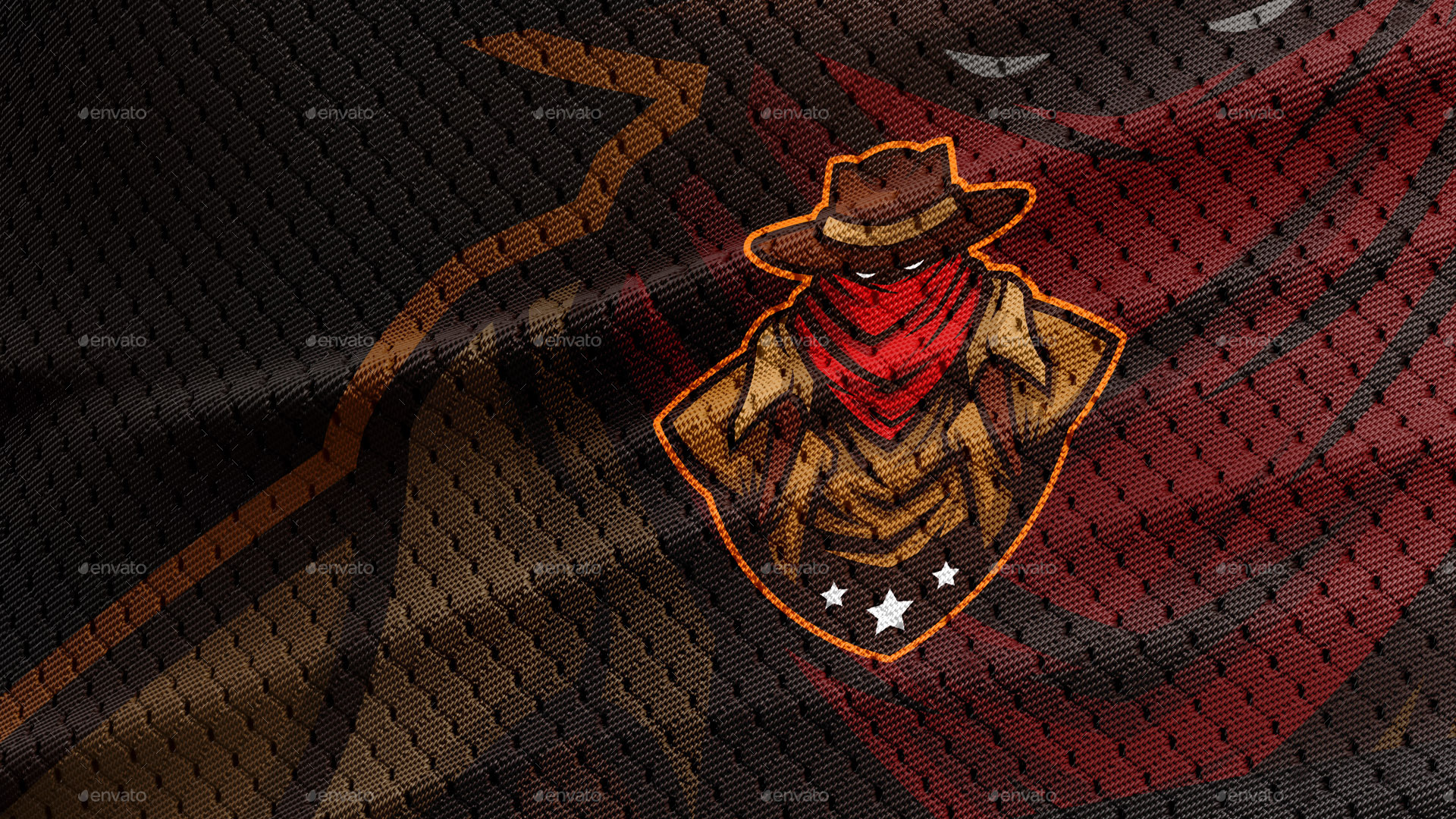 Red Masked Cowboy Mascot, Vectors | GraphicRiver