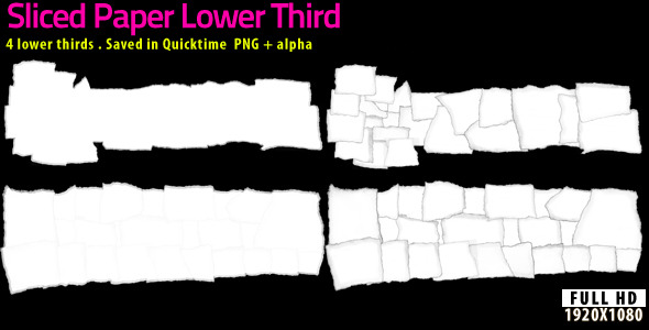 Sliced Paper Lower Thirds, Motion Graphics | VideoHive