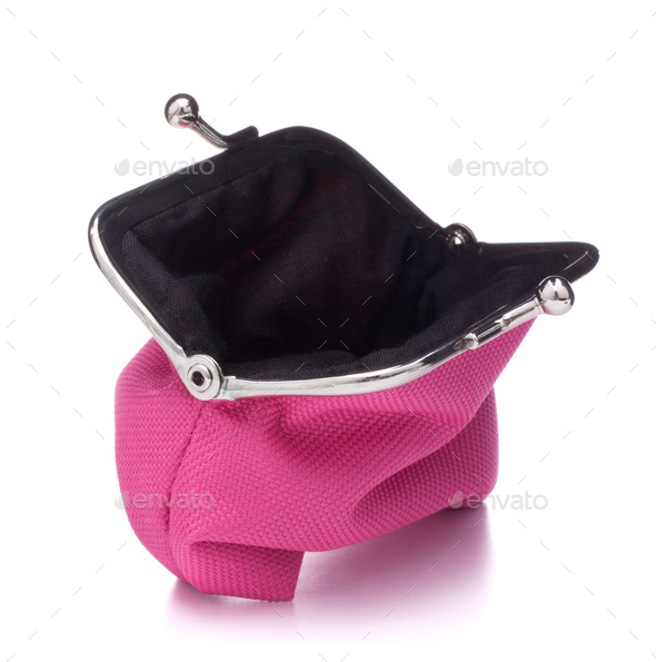 Empty open purse Stock Photo by natika | PhotoDune