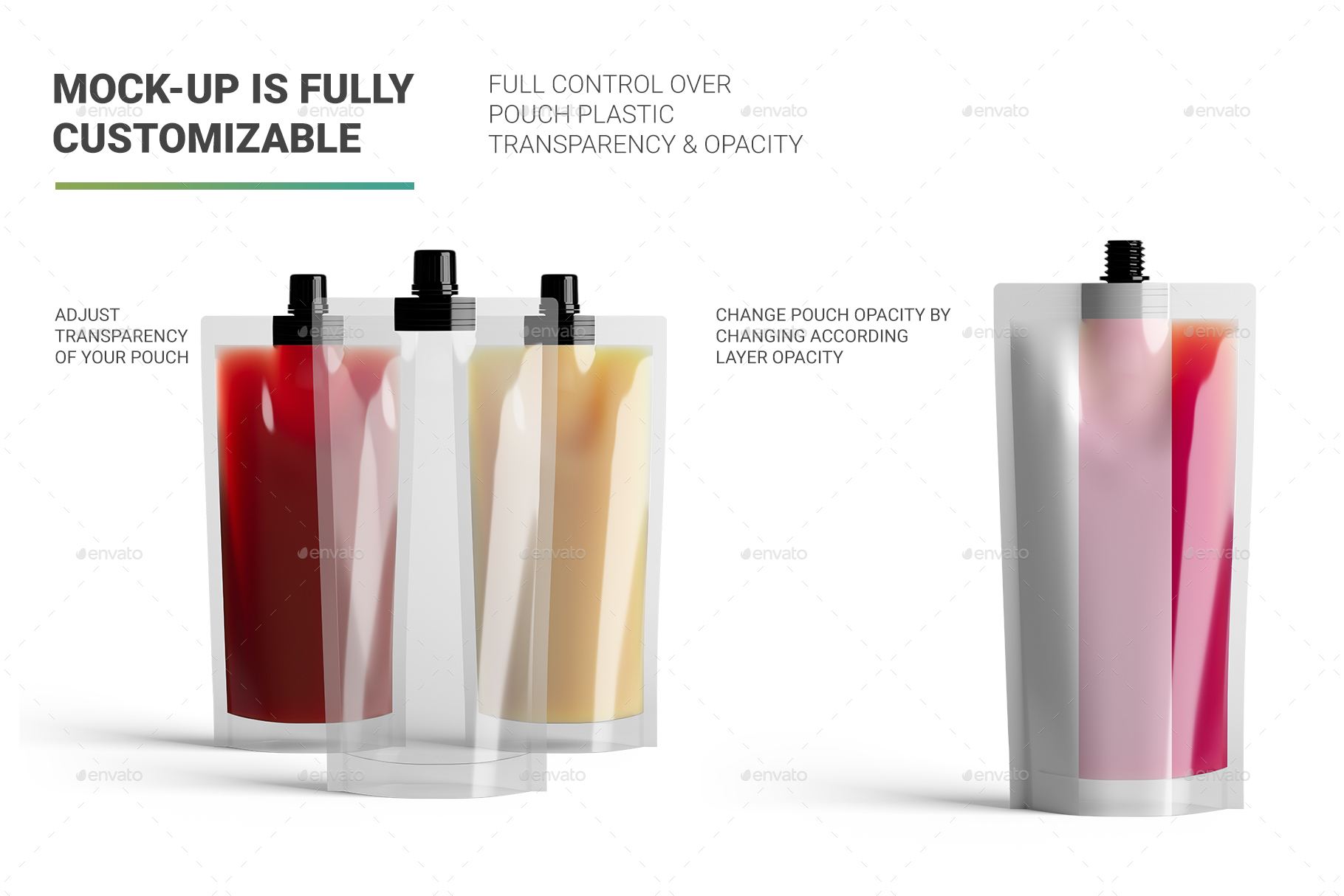 Juice Pouch Doypack Mock-Up, Graphics | GraphicRiver