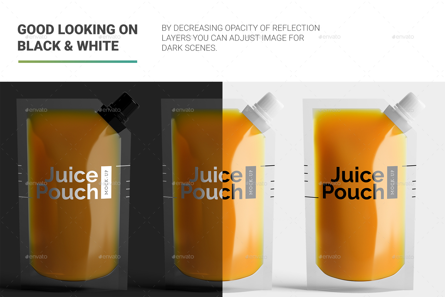 Juice Pouch Doypack Mock-Up, Graphics | GraphicRiver