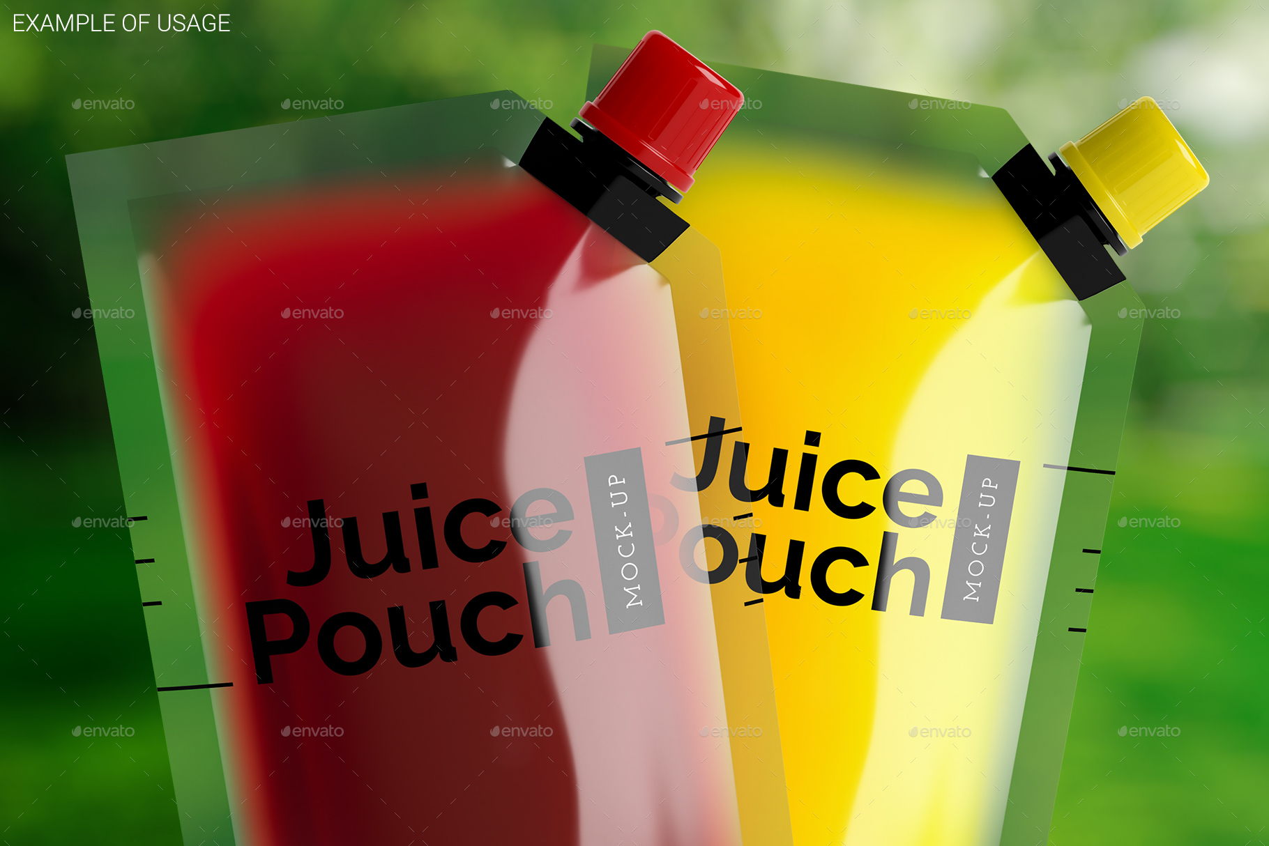 Juice Pouch Doypack Mock-Up, Graphics | GraphicRiver