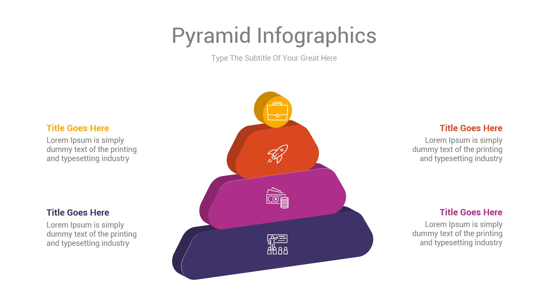 Pyramid Infographics Google Slides Diagram, Presentation Templates