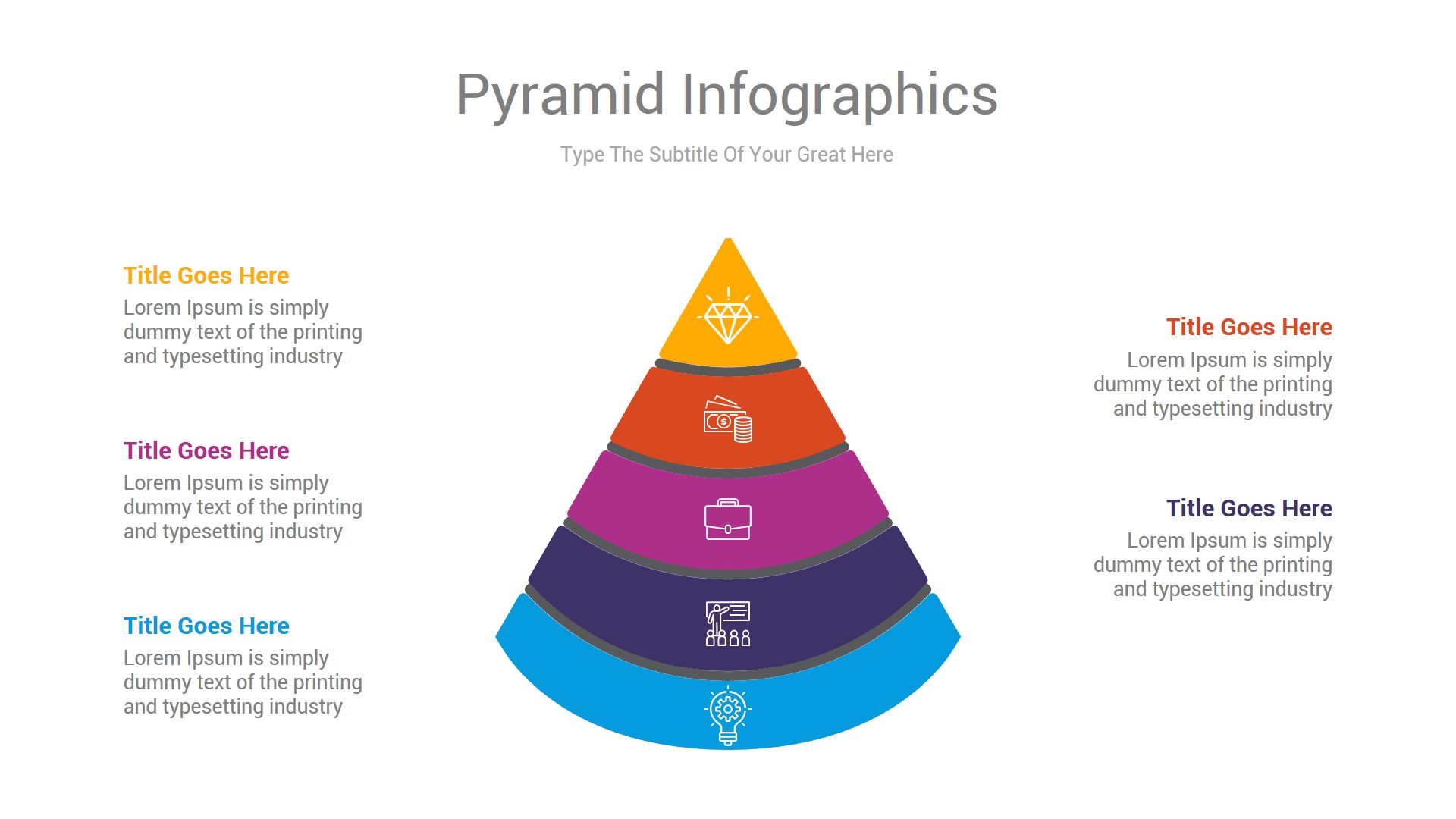 Pyramid Infographics Google Slides Diagram by Neroox | GraphicRiver