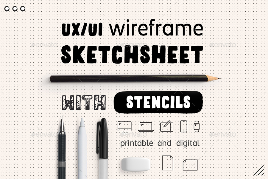 UX Workflow - Wireframes and Sitemaps Bundle, Web Elements | GraphicRiver