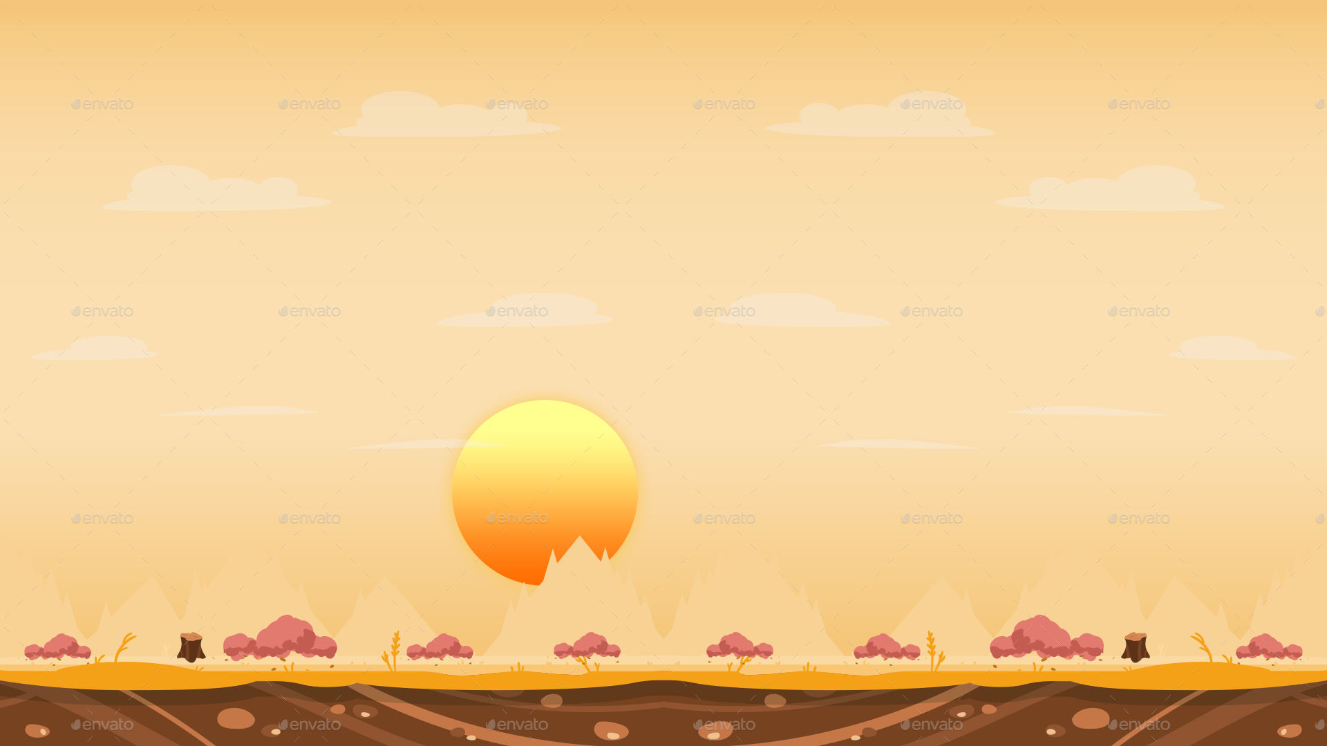 Parallax Backgrounds, Game Assets | GraphicRiver