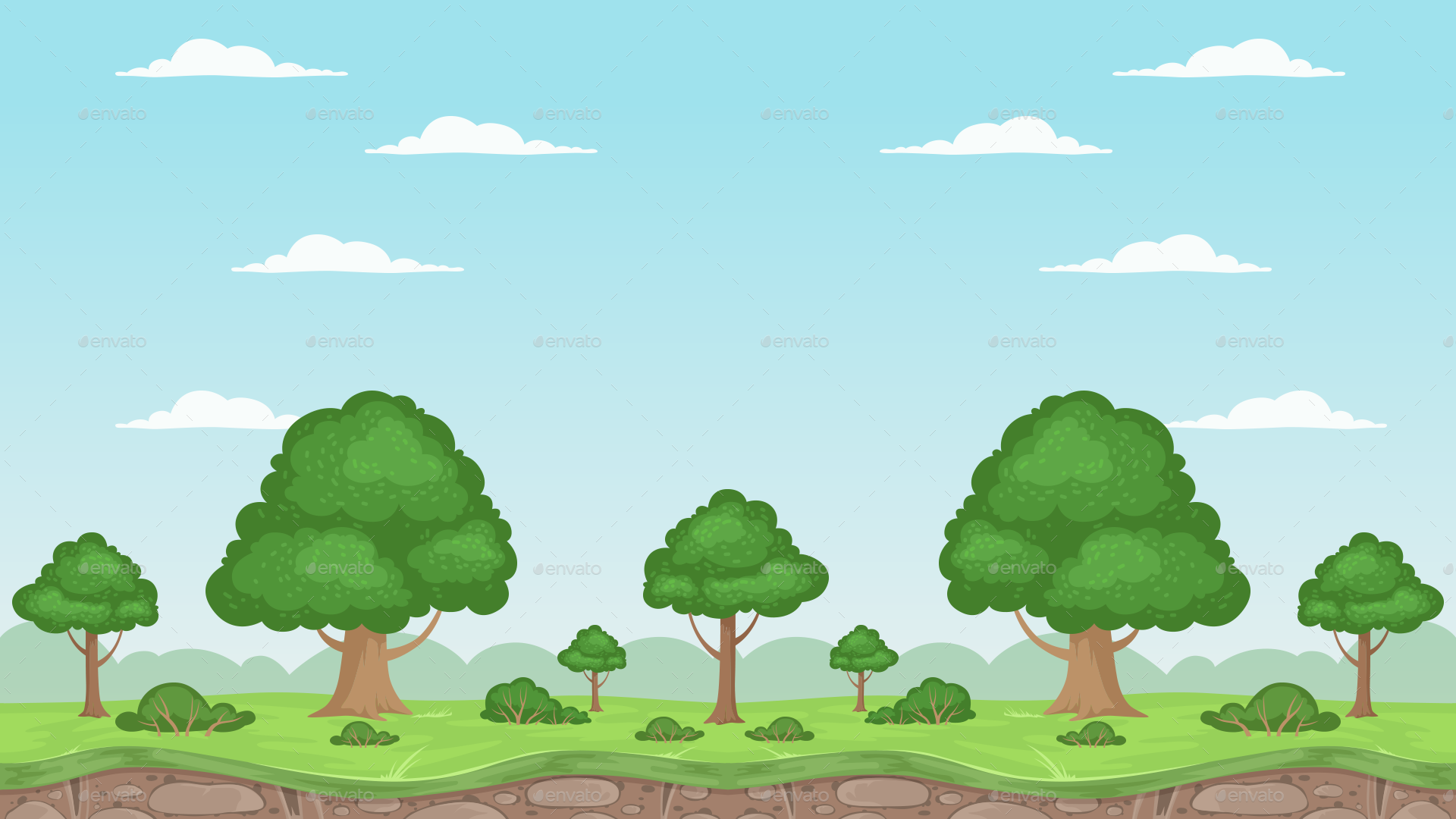 Parallax Backgrounds, Game Assets | GraphicRiver