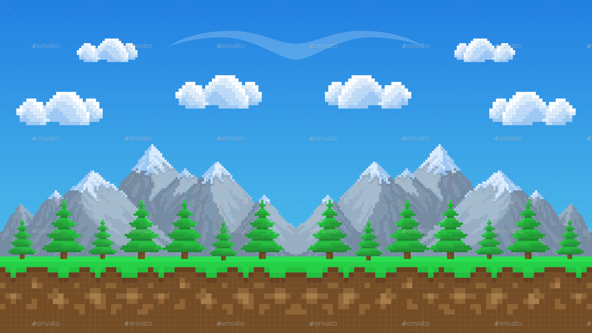 Parallax Backgrounds, Game Assets | GraphicRiver