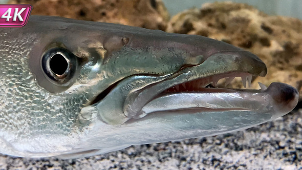 Toothy Jaws Of Barracuda, Stock Footage | VideoHive