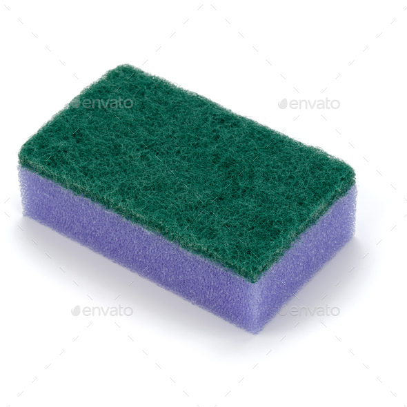 sponge isolated on white background cutout Stock Photo by natika ...