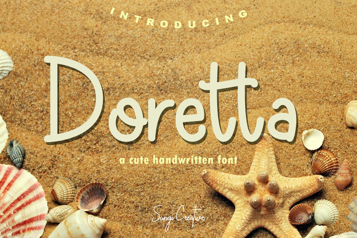 Doretta | Handwritten Font, Fonts | GraphicRiver