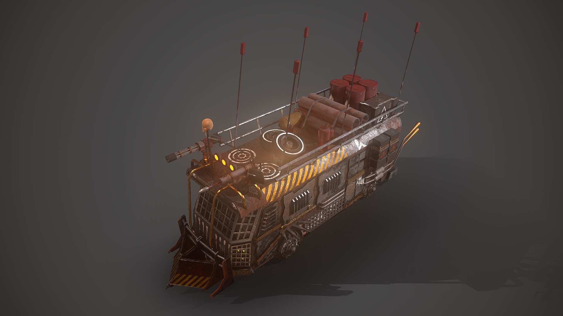 Post Apocalyptic Bus by Havolk | 3DOcean