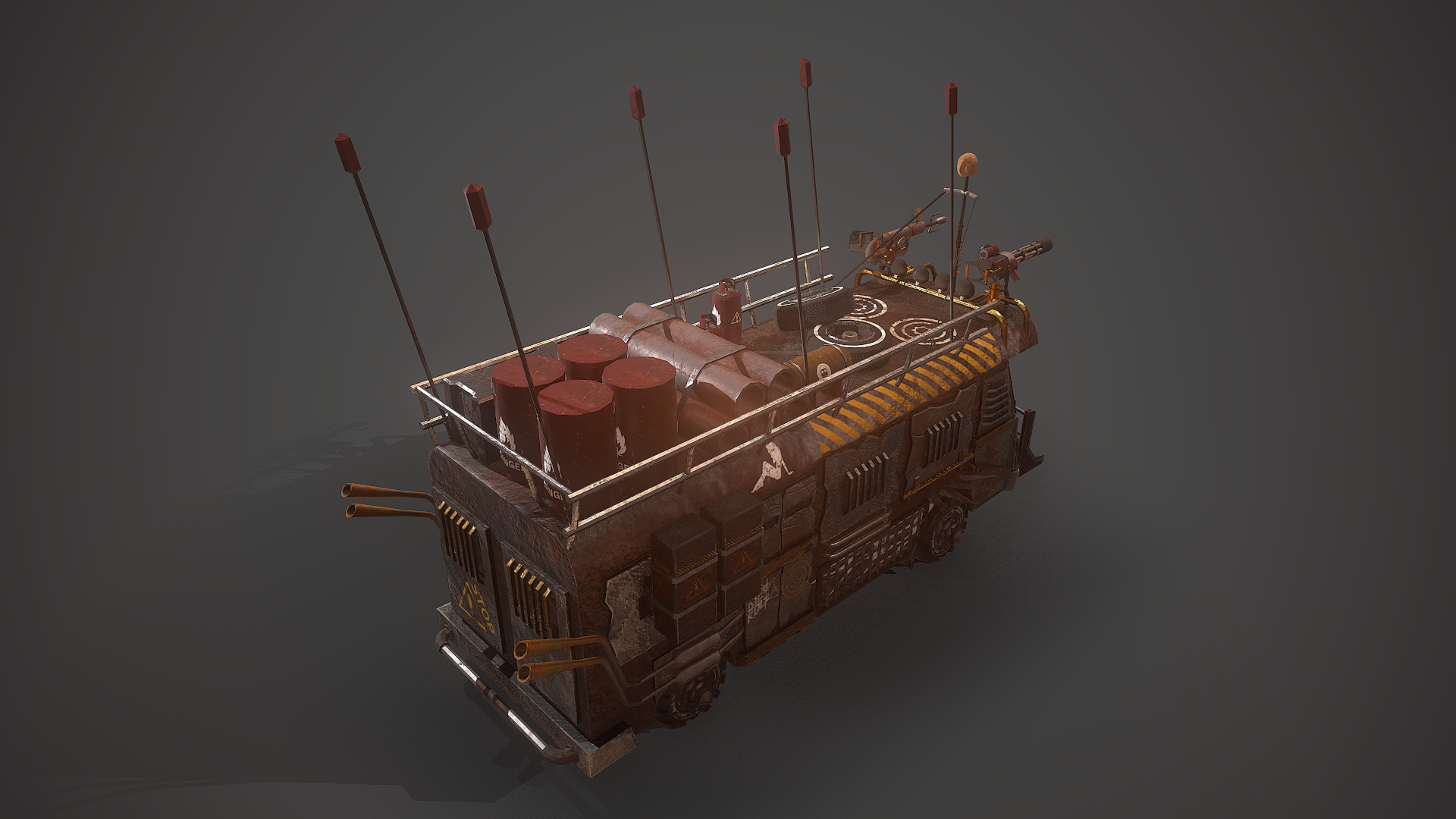 Post Apocalyptic Bus by Havolk | 3DOcean