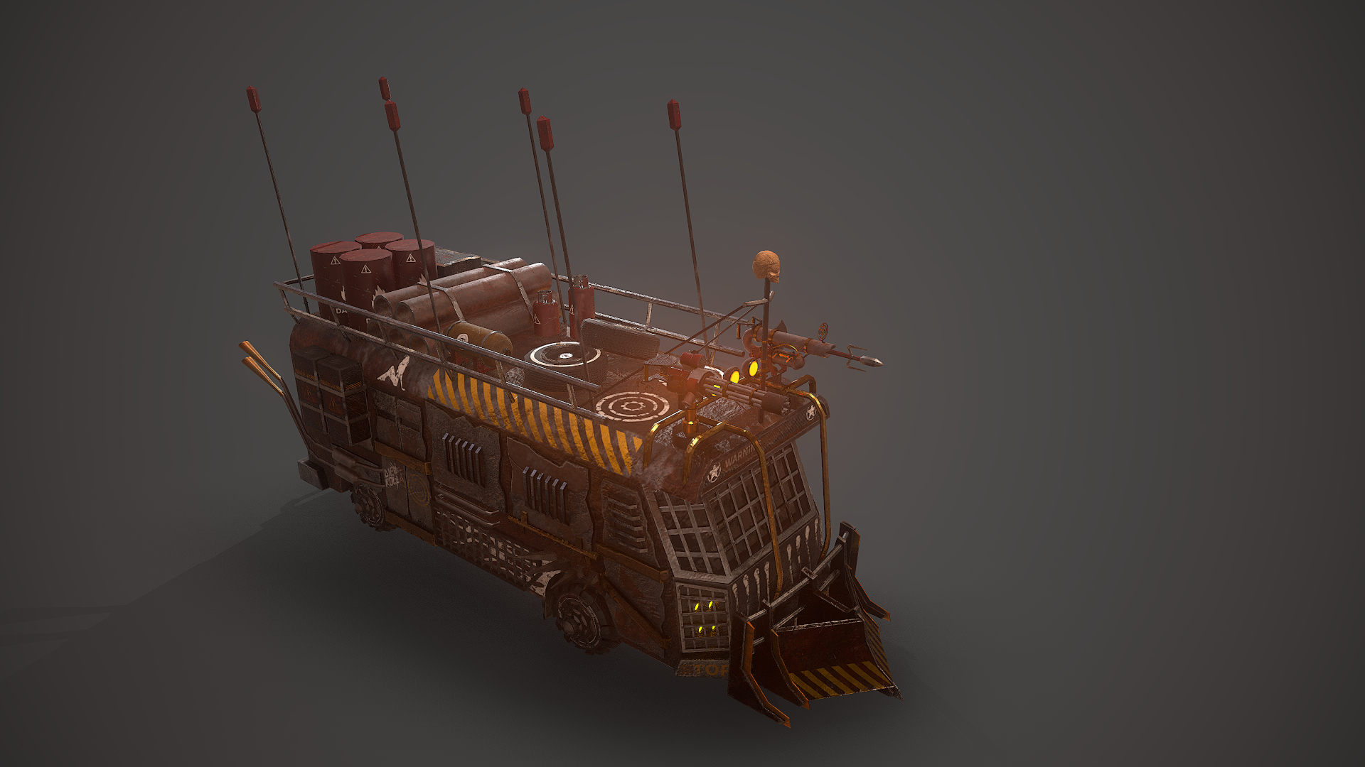 Post Apocalyptic Bus by Havolk | 3DOcean
