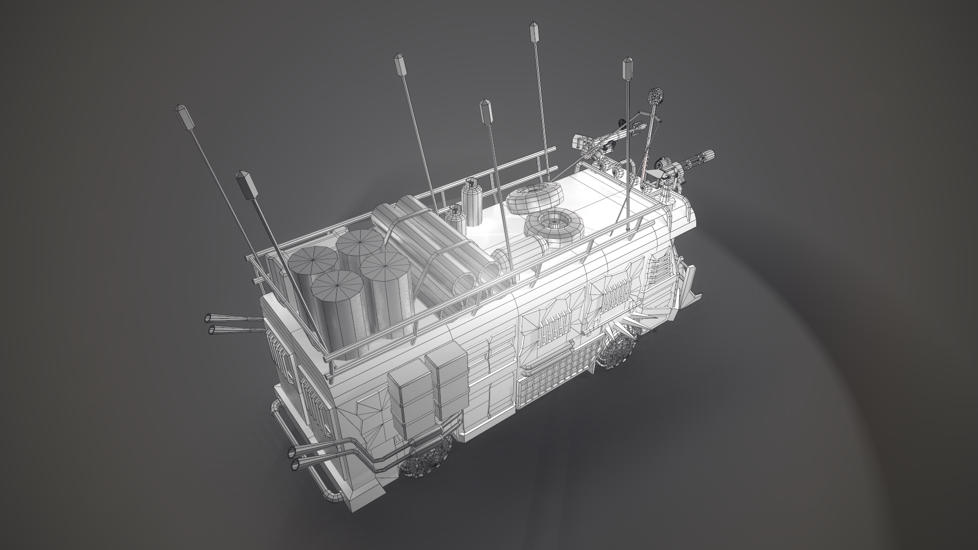 Post Apocalyptic Bus by Havolk | 3DOcean