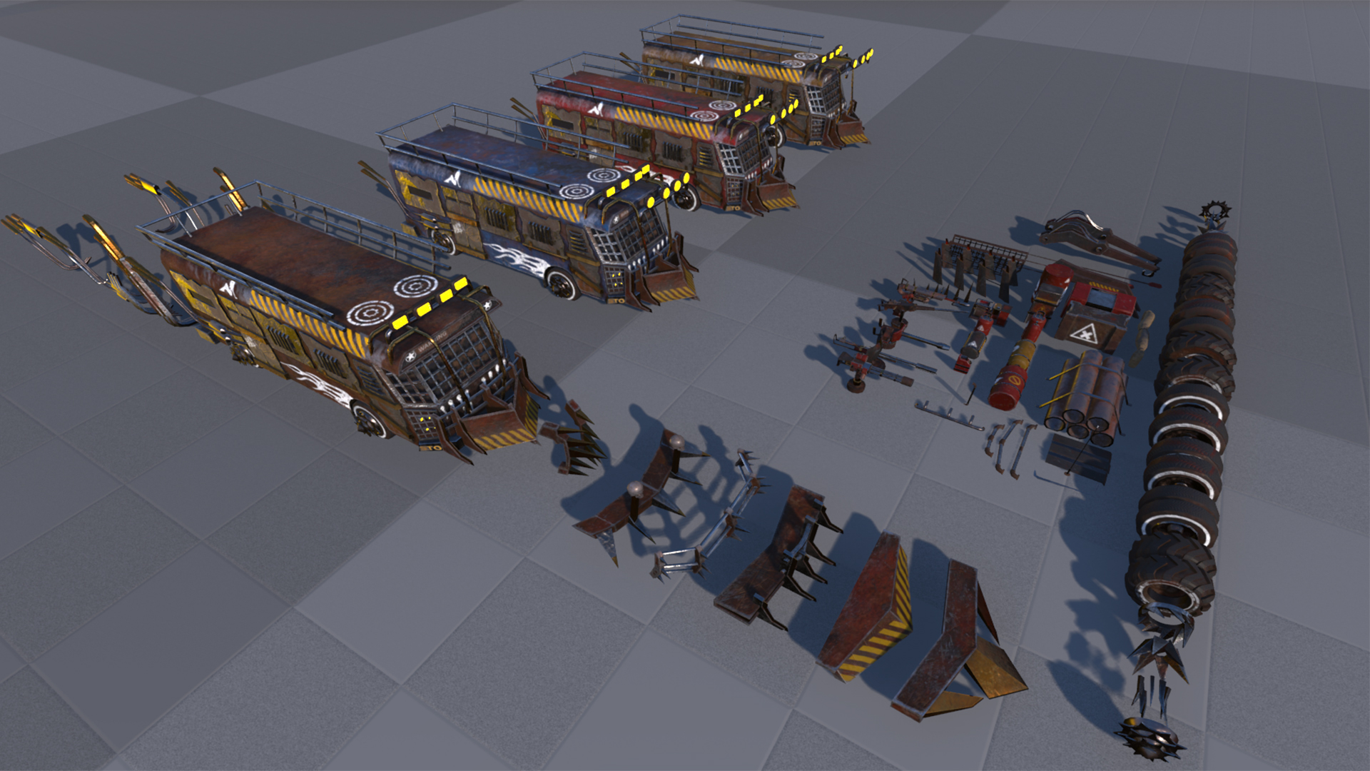 Post Apocalyptic Bus by Havolk | 3DOcean