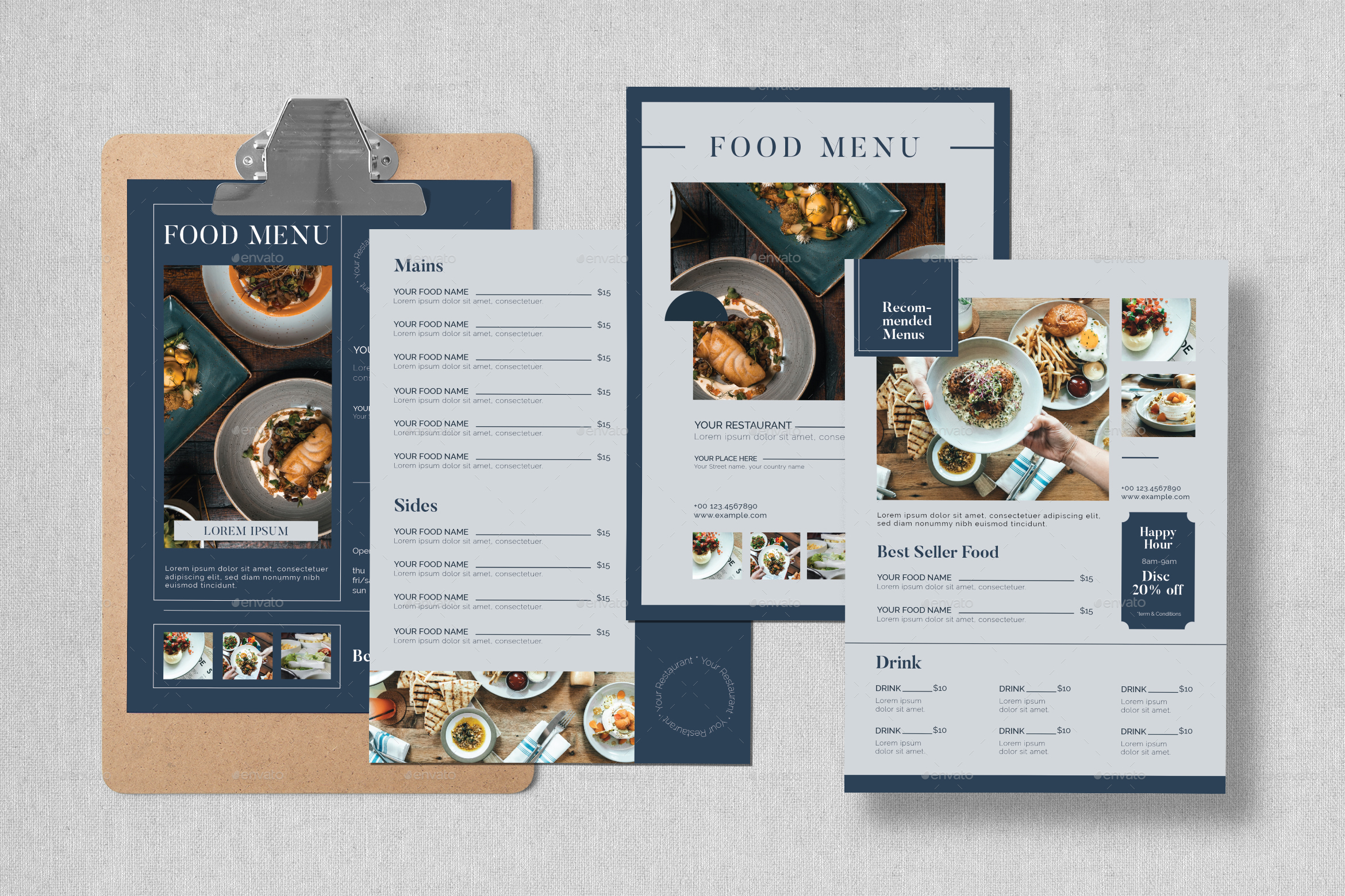 Food Menu, Print Templates | GraphicRiver