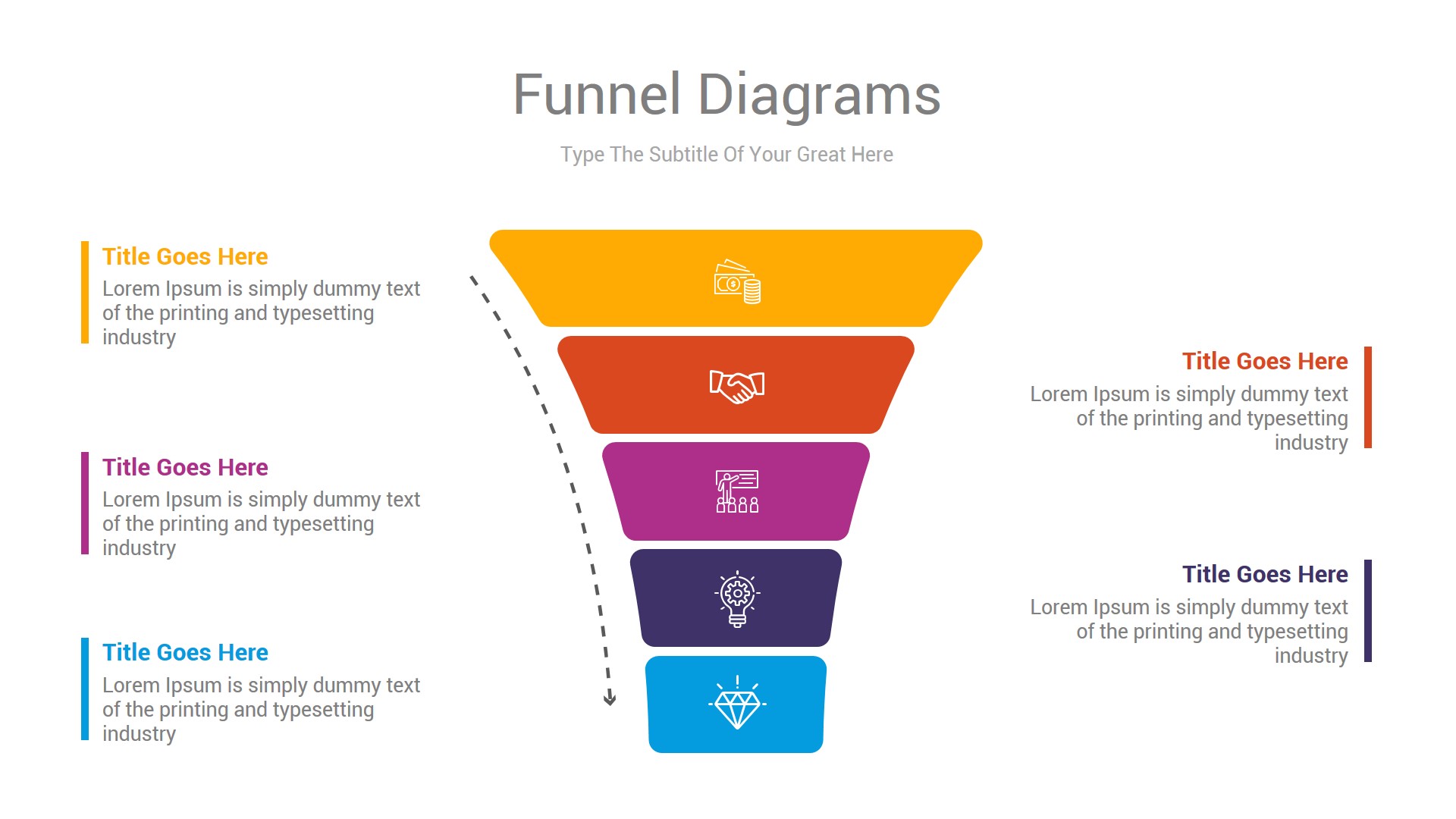 Funnel Diagrams Google Slides and Illustrator Template, Presentation ...