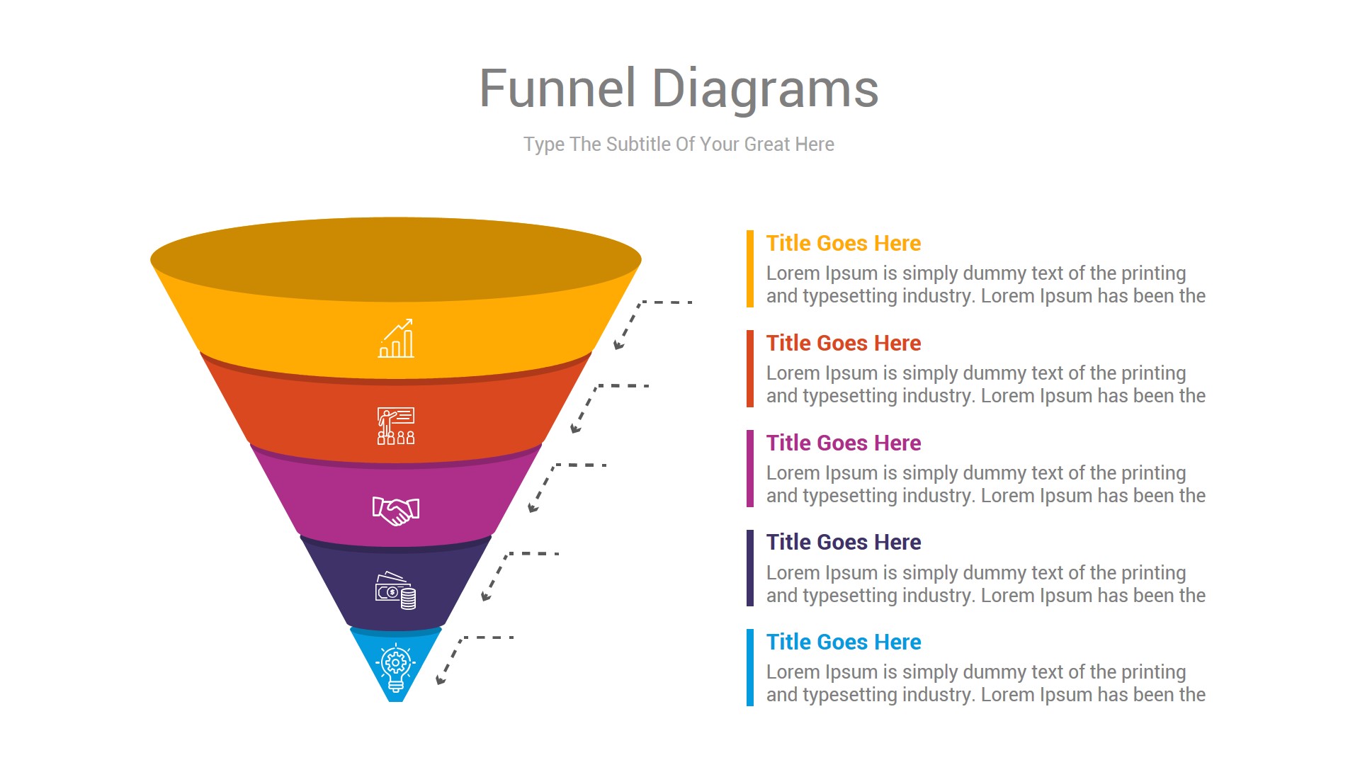 Funnel Diagrams Keynote and Illustrator Template, Presentation Templates