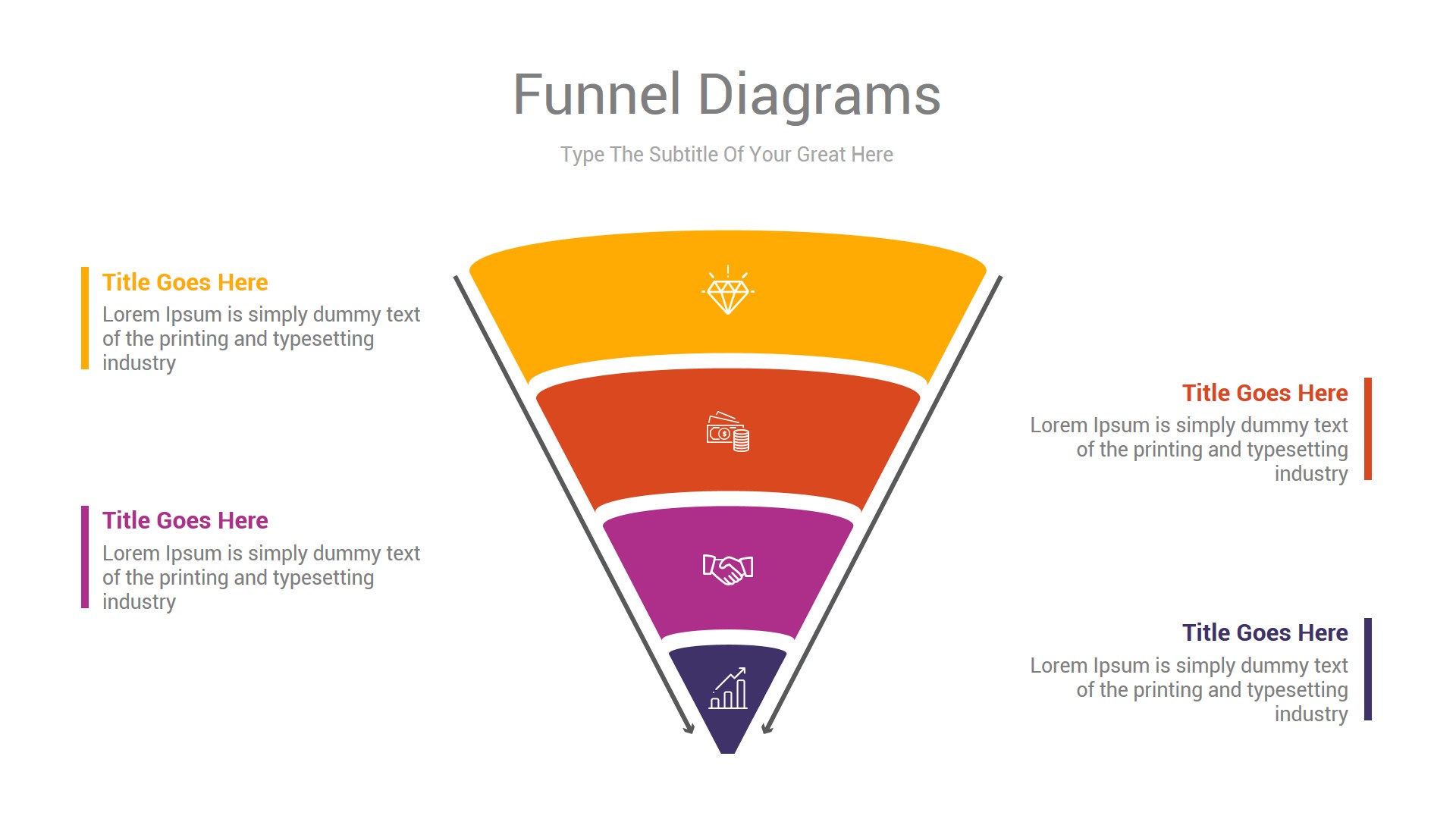 Funnel Diagrams Keynote and Illustrator Template, Presentation Templates