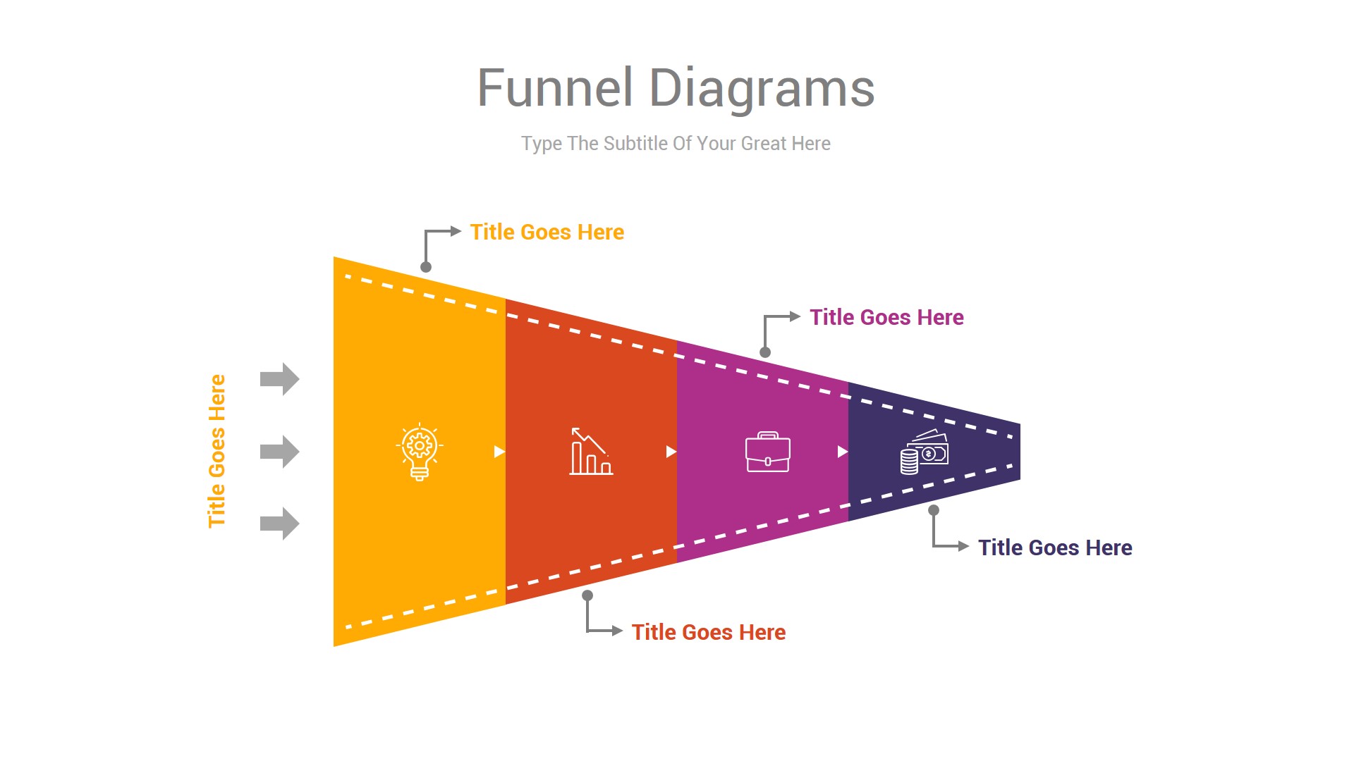 Funnel Diagrams Keynote and Illustrator Template, Presentation Templates