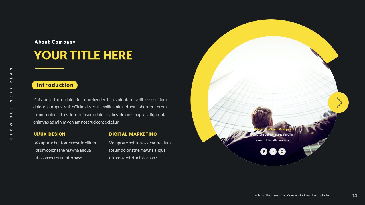 Glow Business Plan - Powerpoint Template, Presentation Templates ...