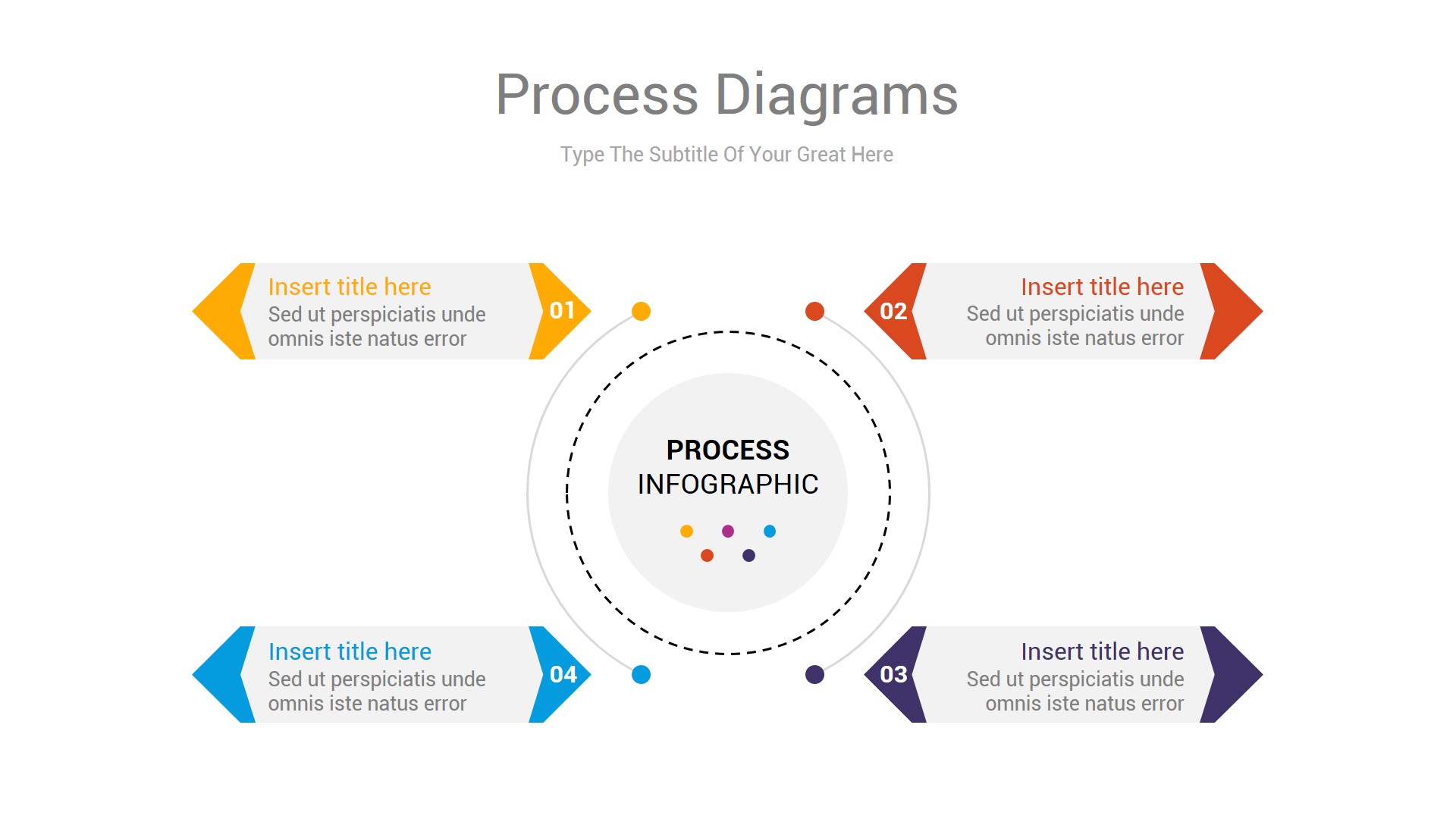 Process Flow Diagram Keynote and Illustrator Template, Presentation ...