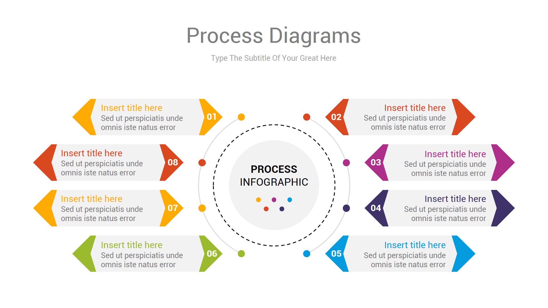 Process Flow Diagram Keynote and Illustrator Template, Presentation ...