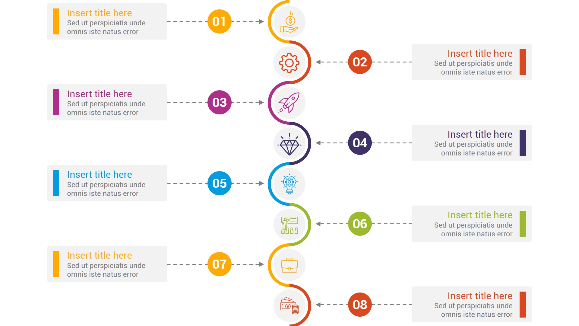 Process Flow Diagram Keynote and Illustrator Template, Presentation ...