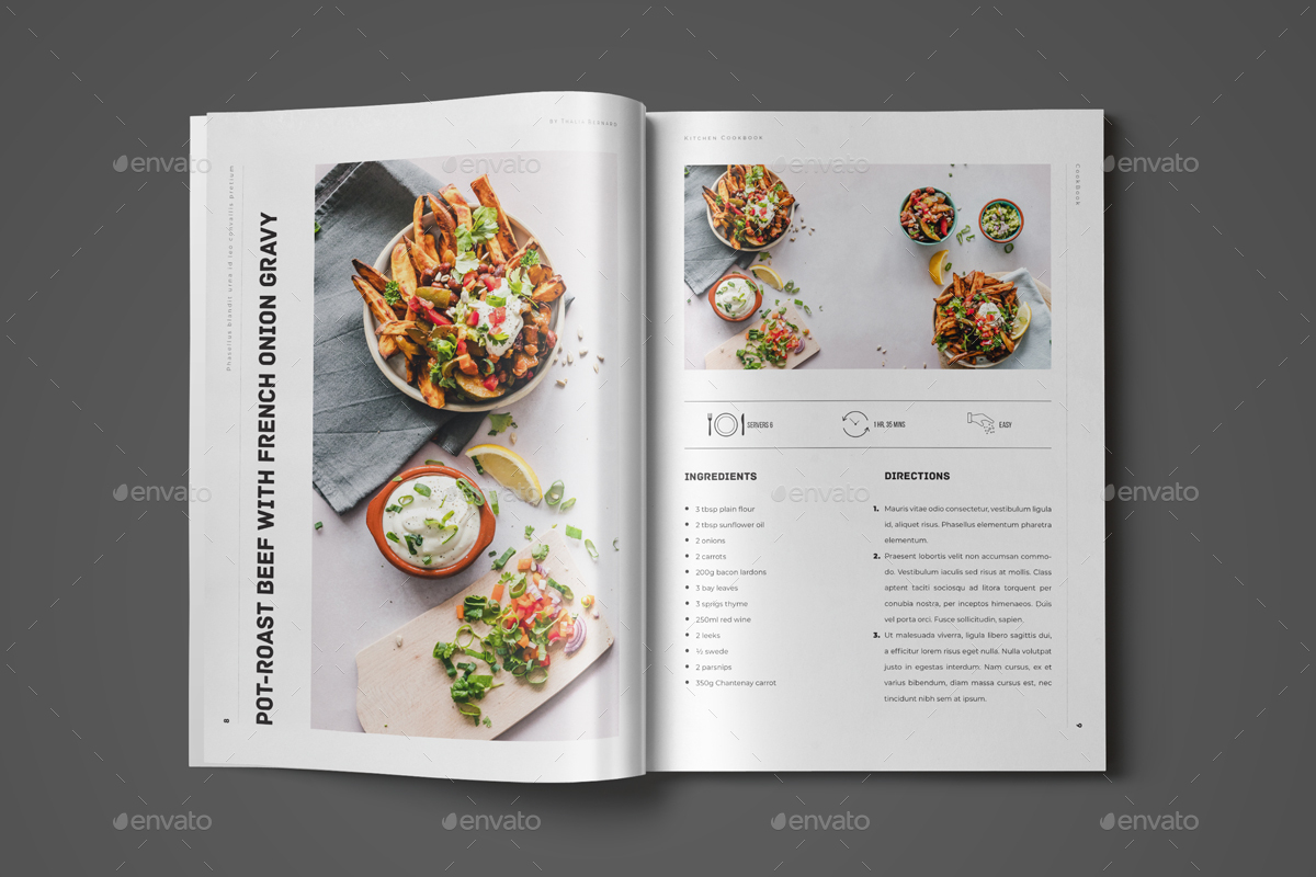 Cookbook / Recipe Book Template, Print Templates | GraphicRiver