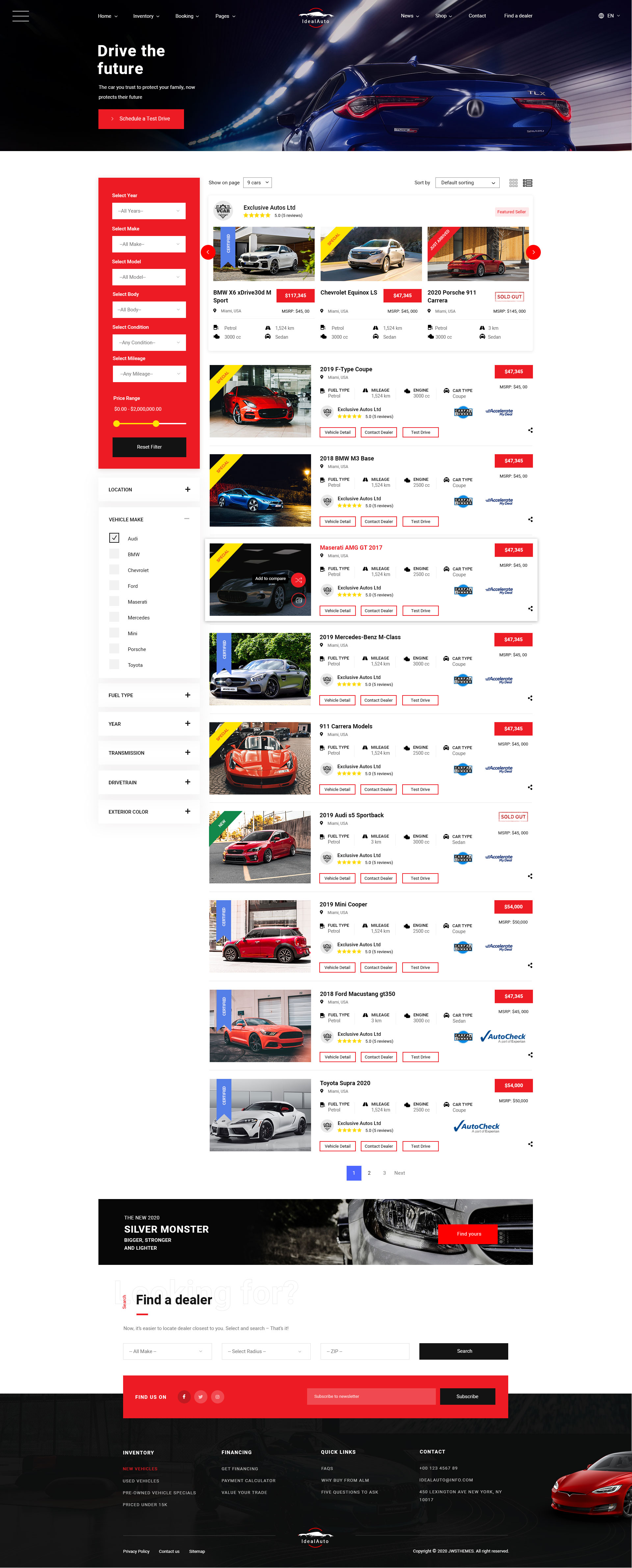IdealAuto - Car Dealer & Services PSD Template by jwsthemes | ThemeForest