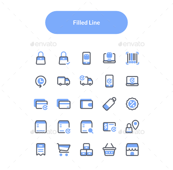 25 E-Commerce Icon, Icons | GraphicRiver
